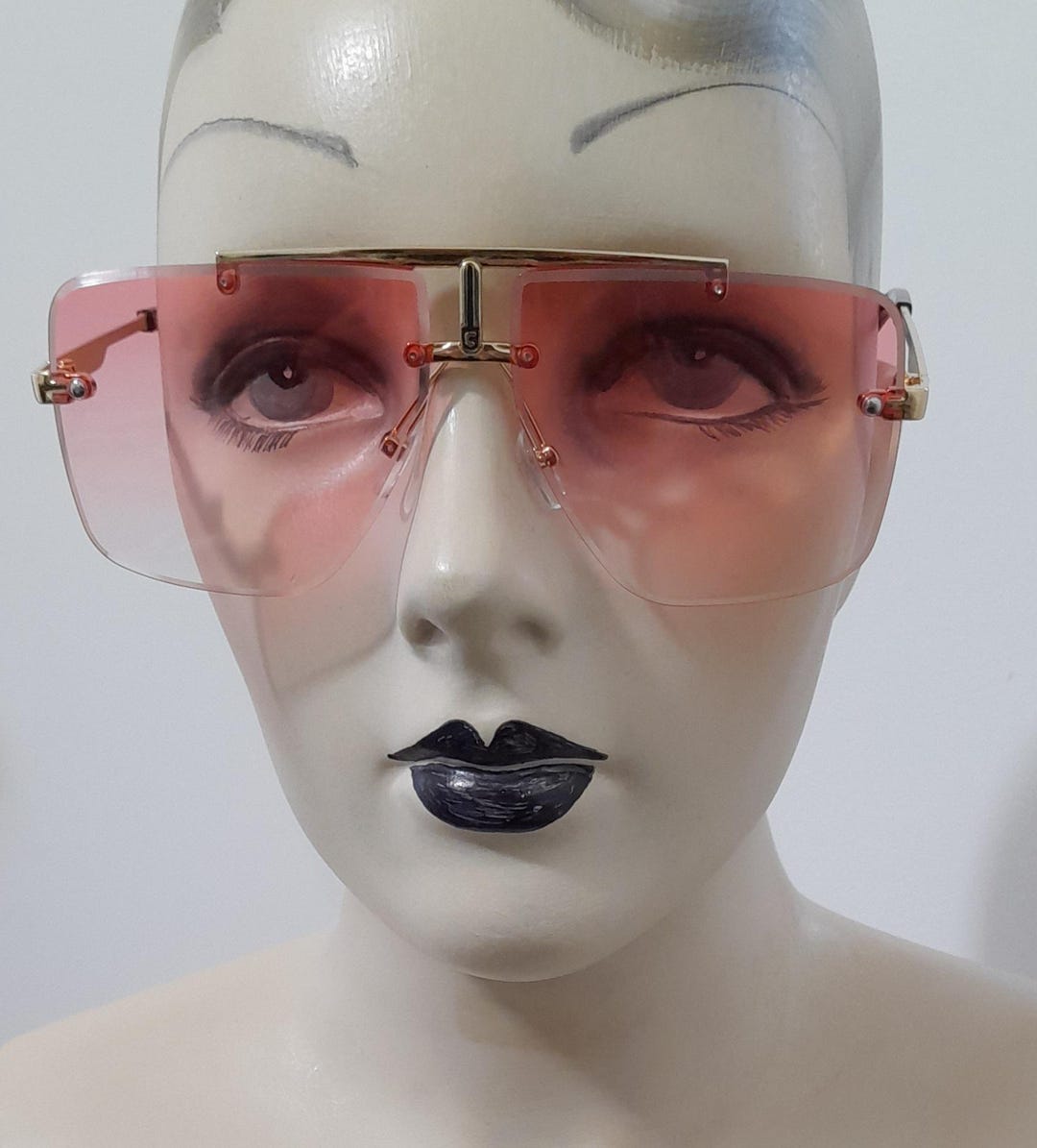 Classic Style Aviator Stylish 70s Retro Chic Classy Sunglasses Rose ...