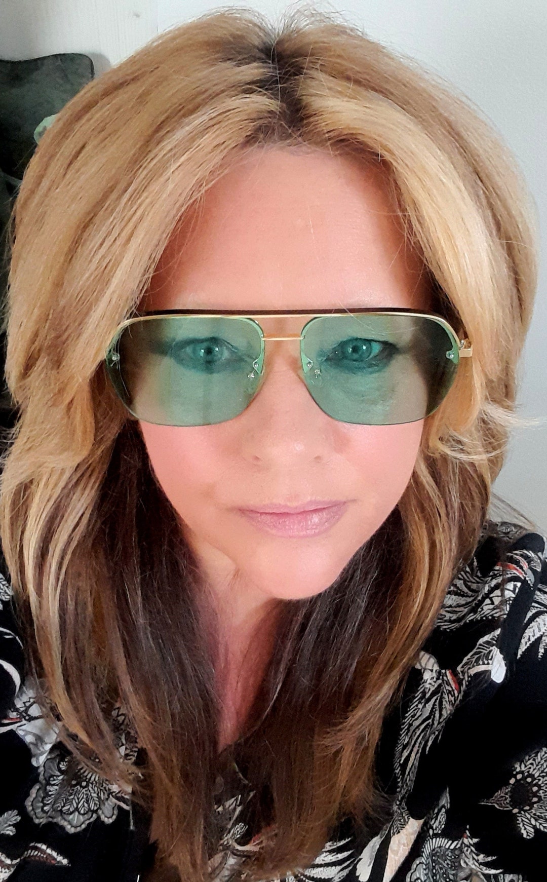Classic Style Aviator Stylish 70s Retro Chic Classy Sunglasses Mint ...