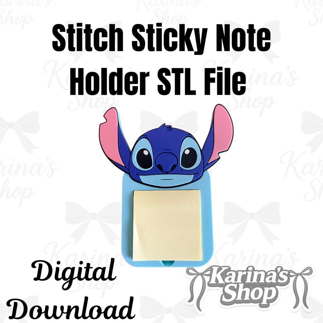 Blue Guy Sticky Note Holder STL File/desk Organizer/ Note Holder - Etsy