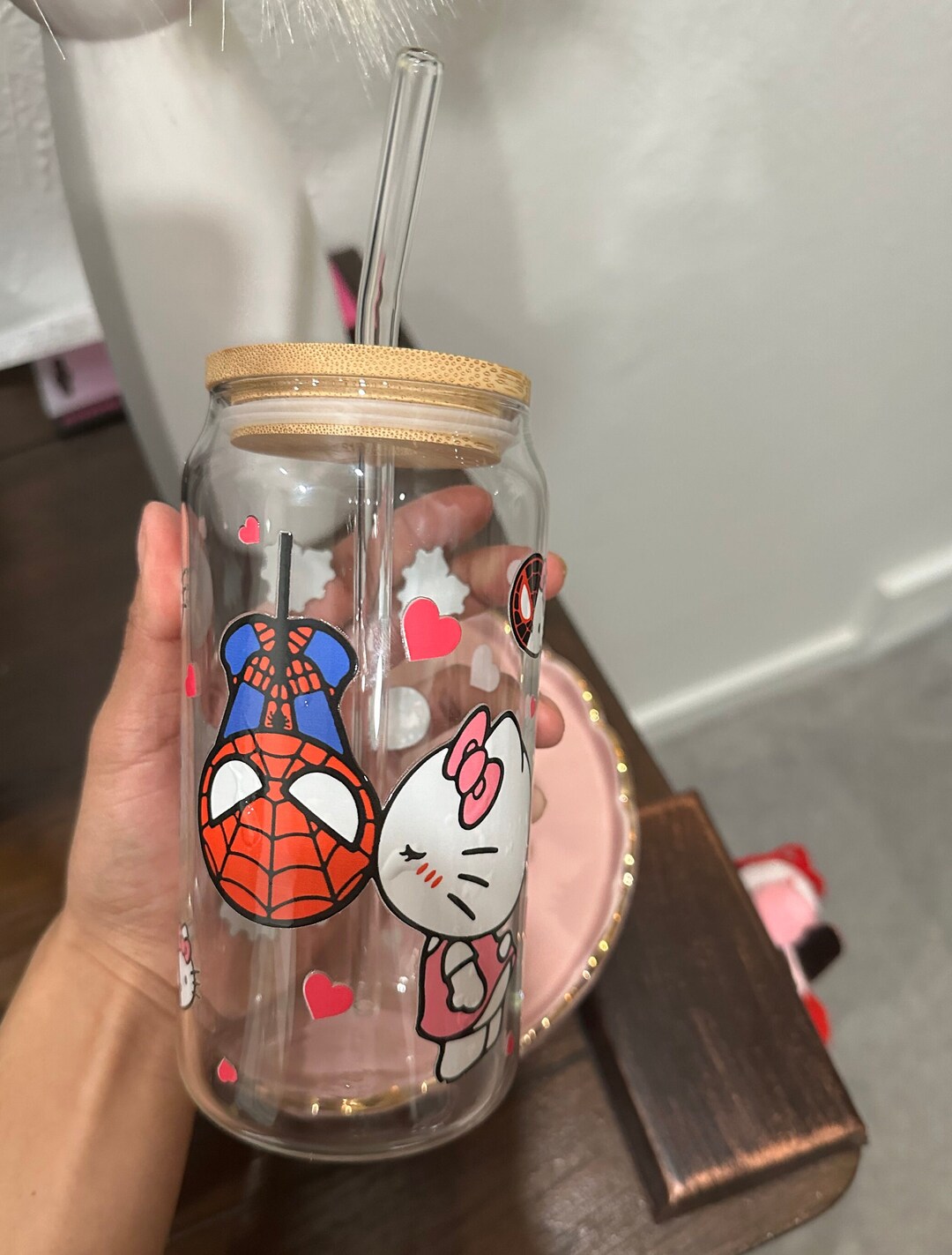 Spider Man and Hello Kitty Beer Cup - Etsy