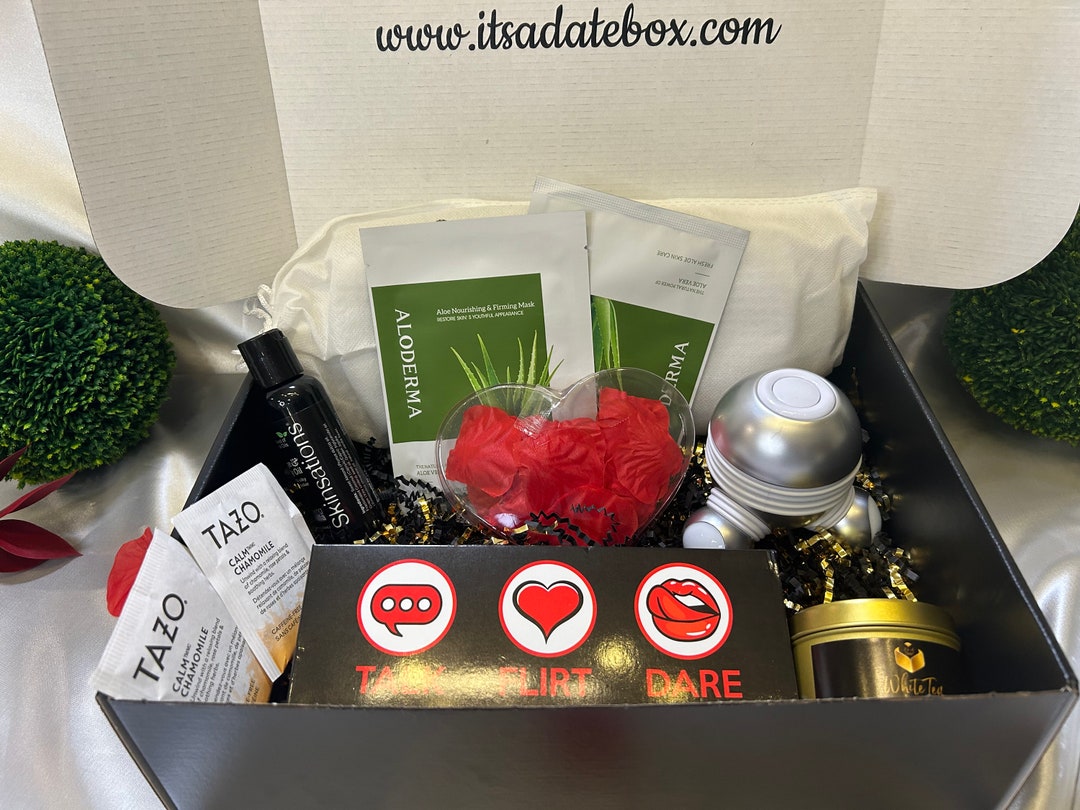 Date Night in A Box Spa Date Box Home Date Ideas Wedding Gift Couple's ...