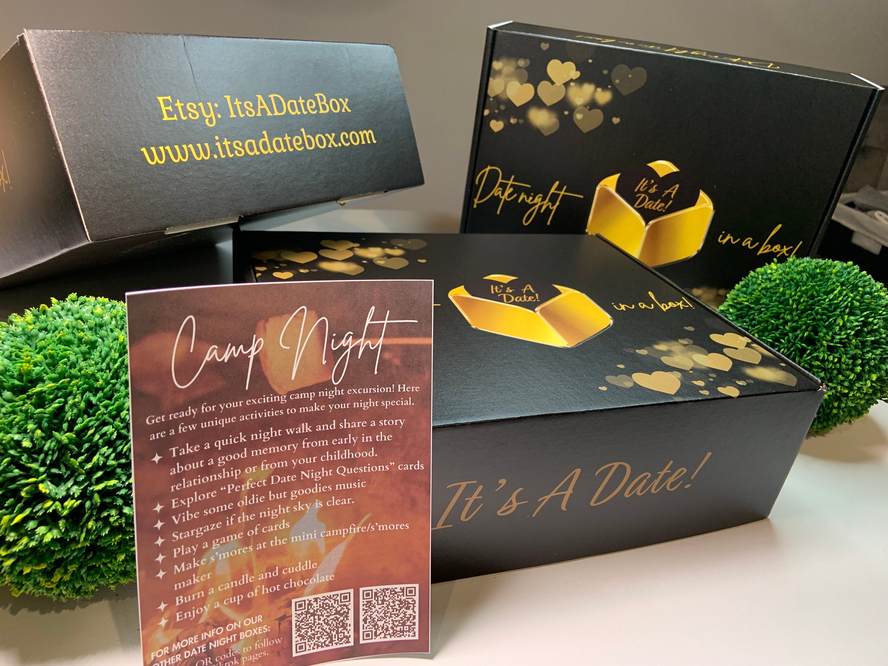 Camp Night Deluxe Date Night in A Box Couple's Night Home Date Ideas ...