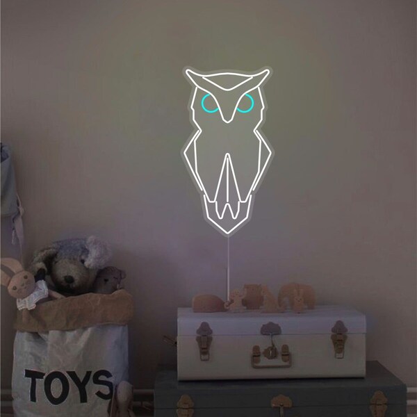 Neon Owl - Etsy