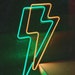 Lightning Bolt LED Neon Sign, Kids Night Light, Thunder Bolt Wall Decor ...