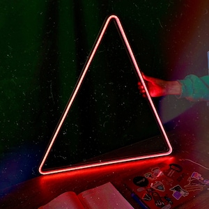 Triangle Led Neon Sign, Minimalistic Geometric Decor - Choose Your ...