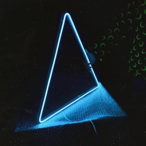 Triangle Led Neon Sign, Minimalistic Geometric Decor - Choose Your ...