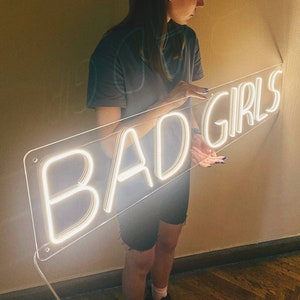 Bad Girls LED Neon Sign | Bedroom Wall Decor | Neon Bar Sign | Neon ...