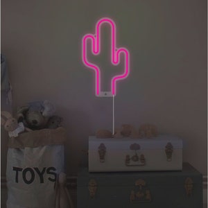 Cactus LED Neon Sign | Nursery Lighting | Baby Kids Room Decor | Night ...
