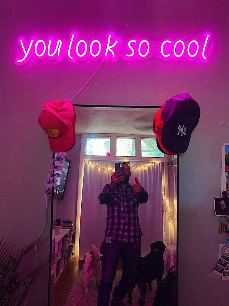 You Look so Cool LED Neon Sign | Room Decor | Gift for Her | Nursery ...