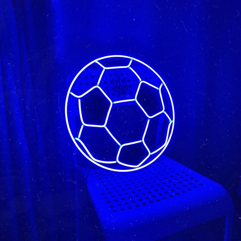 Soccer Ball LED Neon Sign | Football | Sport Decor for Kids Room ...