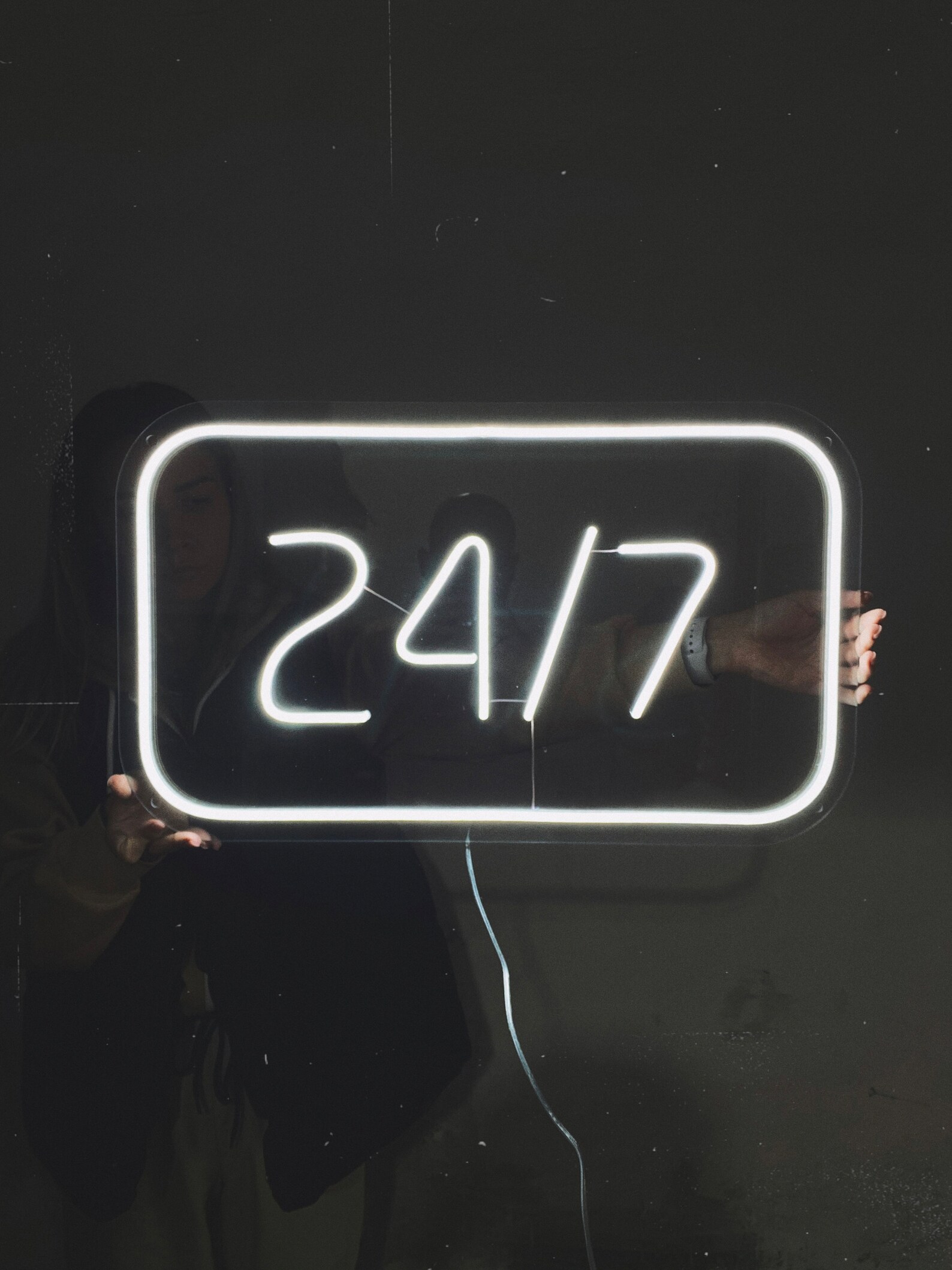 24/7 LED Neon Sign | Navigation Sign | Direction Light for Business ...