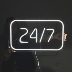 24/7 LED Neon Sign | Navigation Sign | Direction Light for Business ...