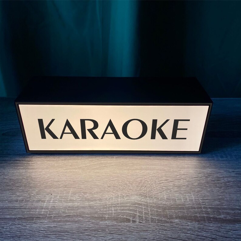 Karaoke Sign | Small Table and Wall Lamp | USB Powered Light Sign - Etsy