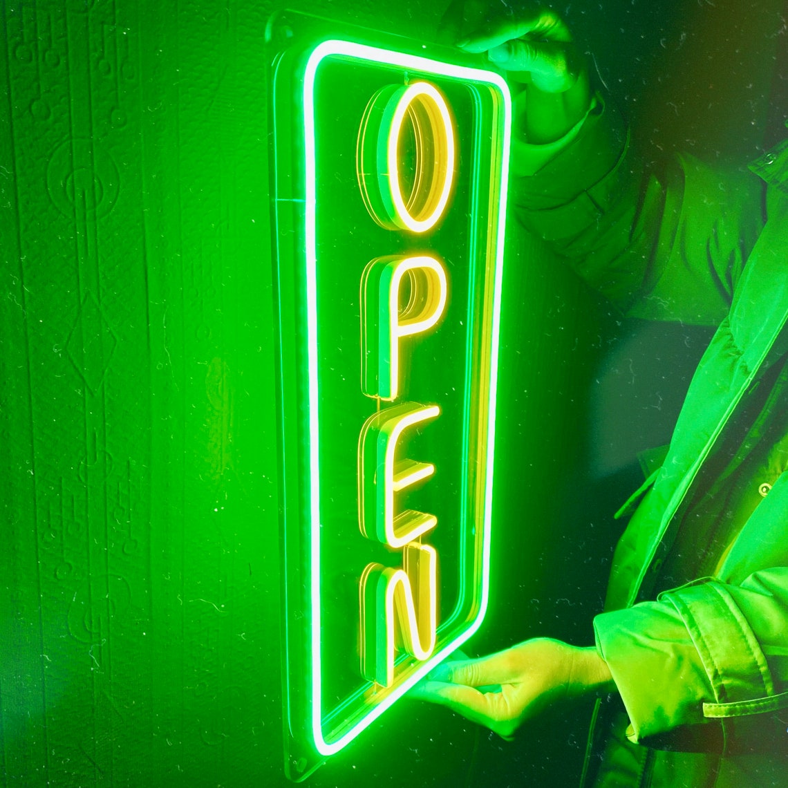 Open LED Neon Sign Navigation Sign for Shop Direction - Etsy