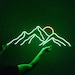 Mountain LED Neon Sign | Customize Large Sunset Acrylic Wall Art ...