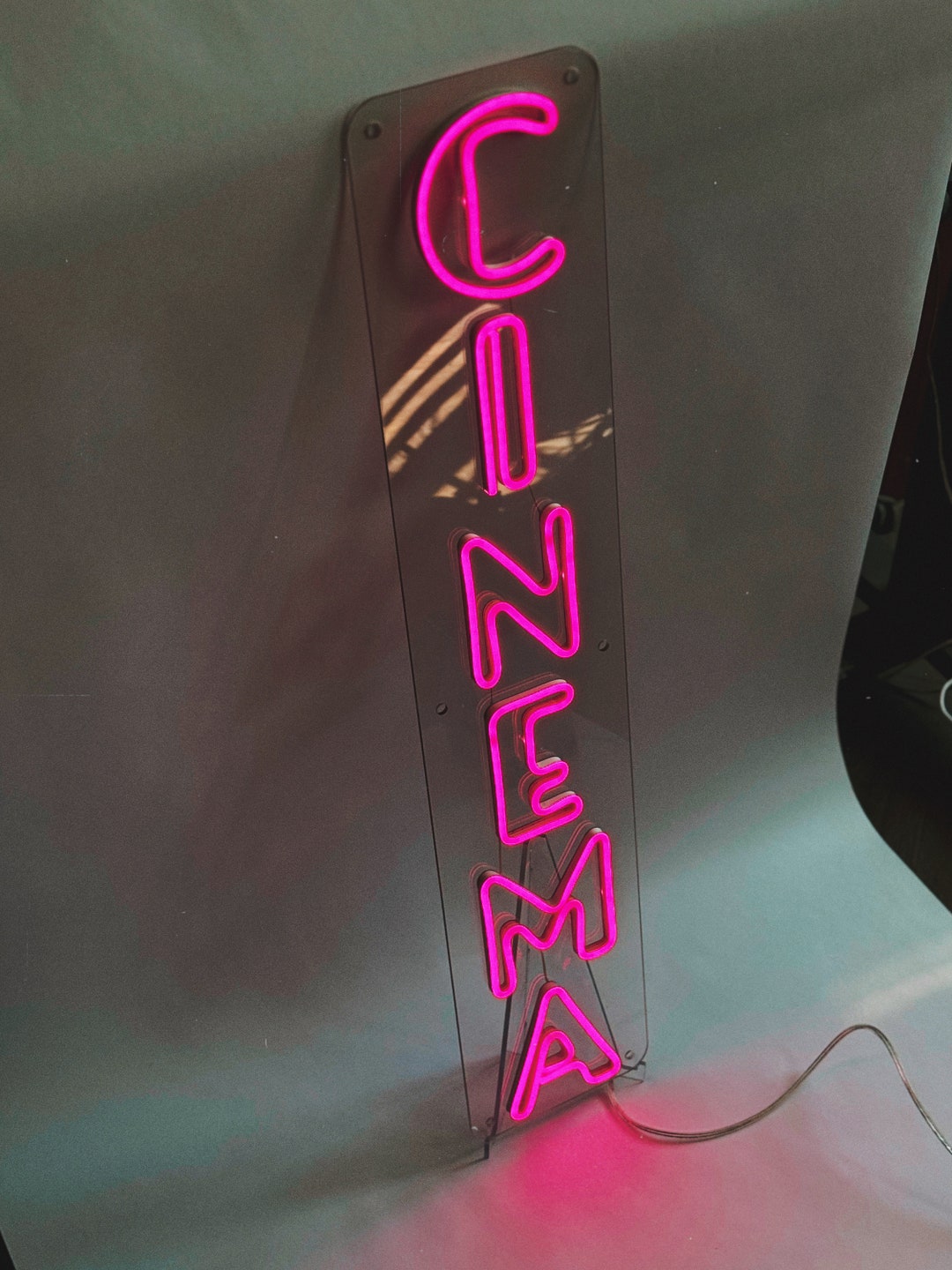 Cinema LED Neon Sign | Movie Room Wall Art | Theater Gifts - Etsy