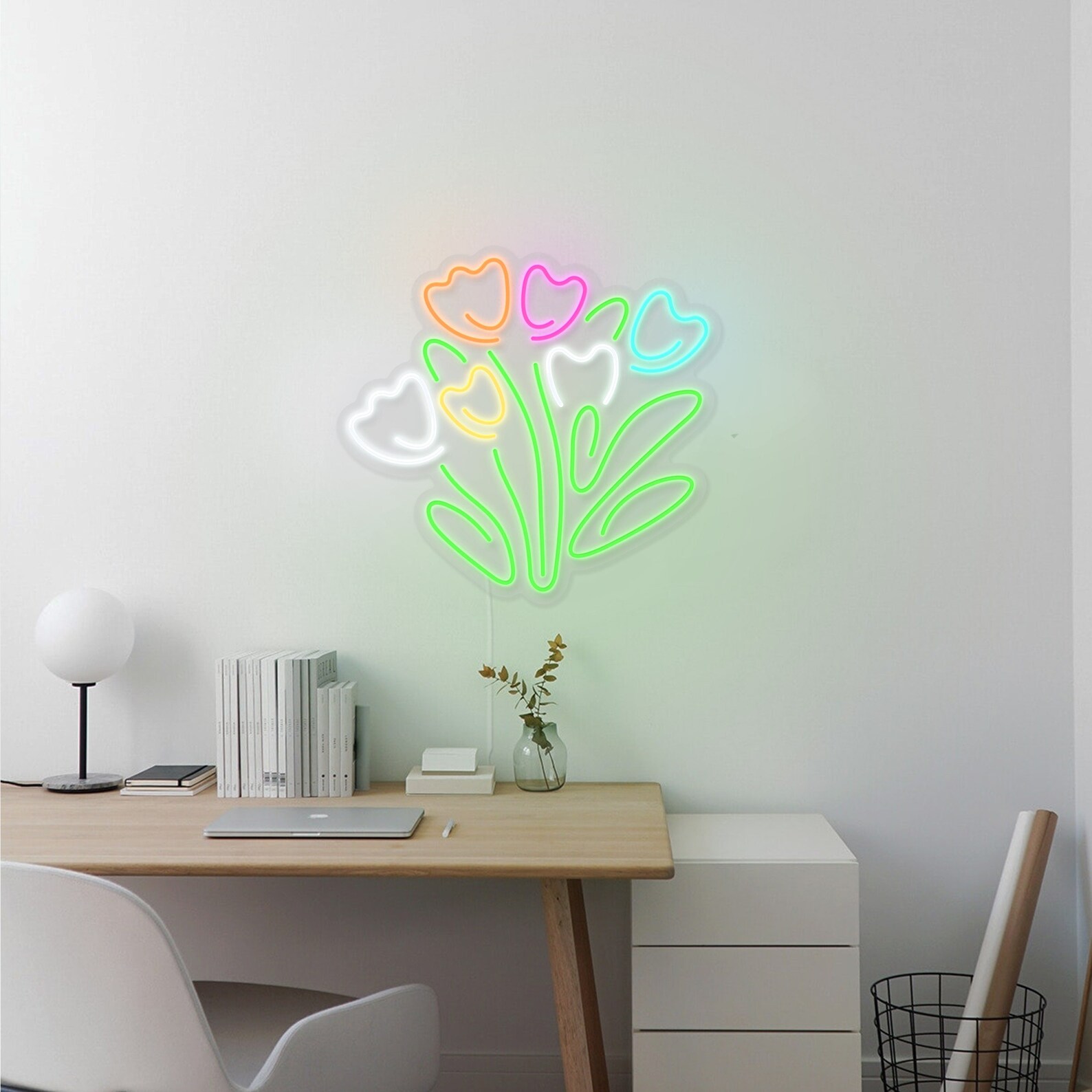 Tulip LED Neon Sign Birth Flower Gift Tulip Decor an - Etsy