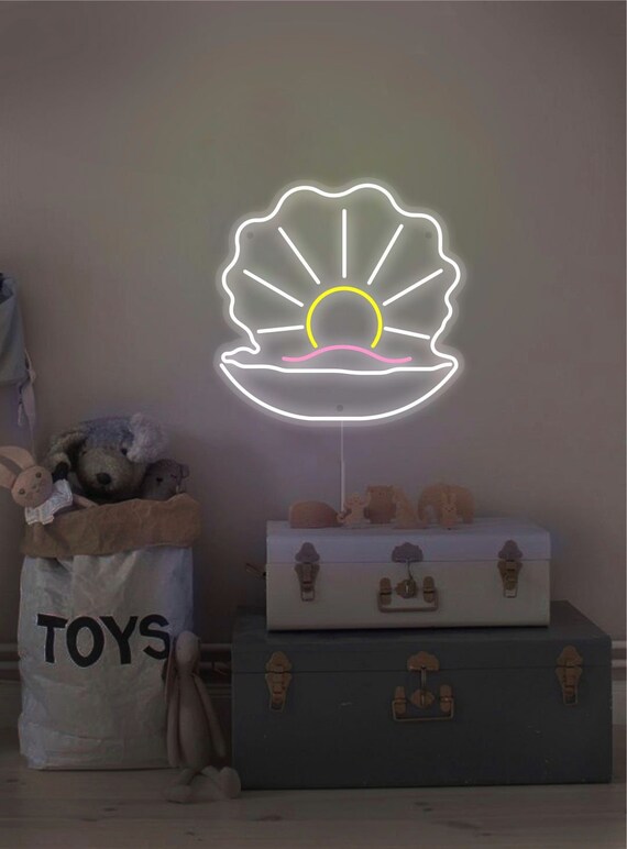 Pearl in the See Shell LED Neon Sign Nautical Sign Choose - Etsy