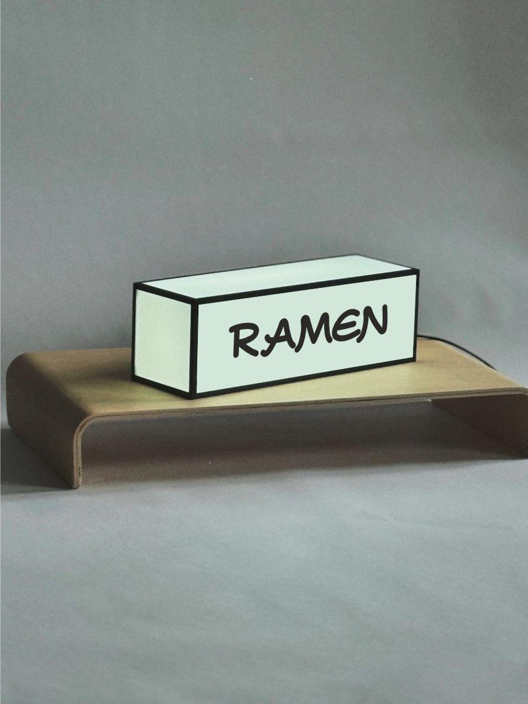 RAMEN Light Box Sign | Japanese Noodle Bar Decor | LED Ramen Lamp ...