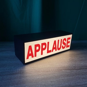 Applause Sign | Table and Wall Light Box | Table Decor | Illuminated ...