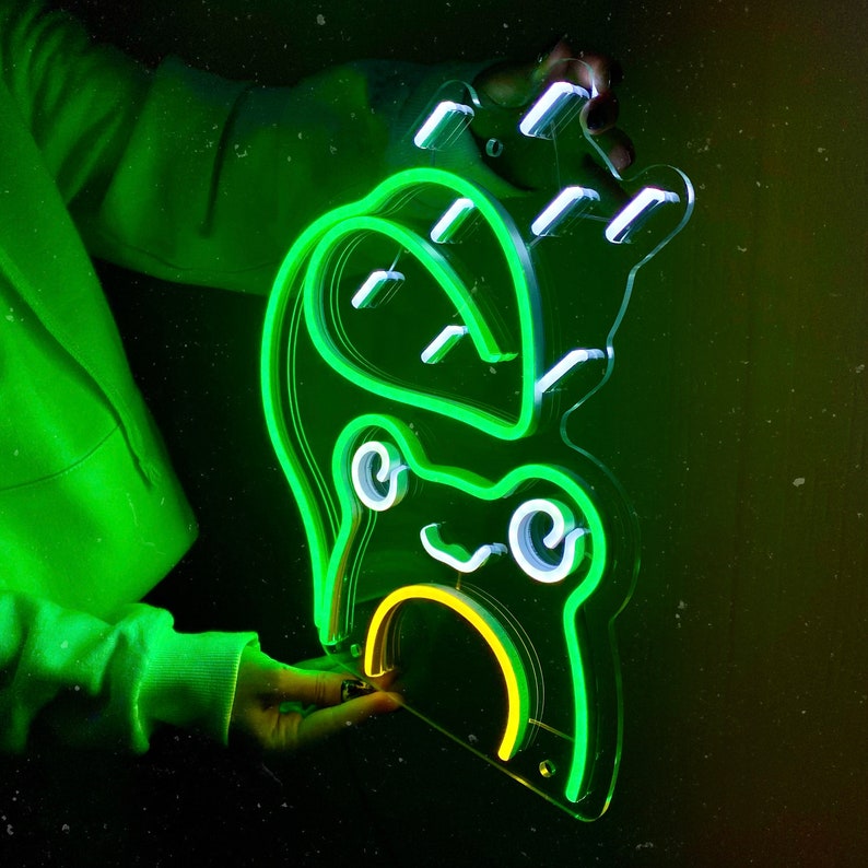 Cute Toad Frog LED Neon Sign Animal Wall Art Bedroom Decor - Etsy
