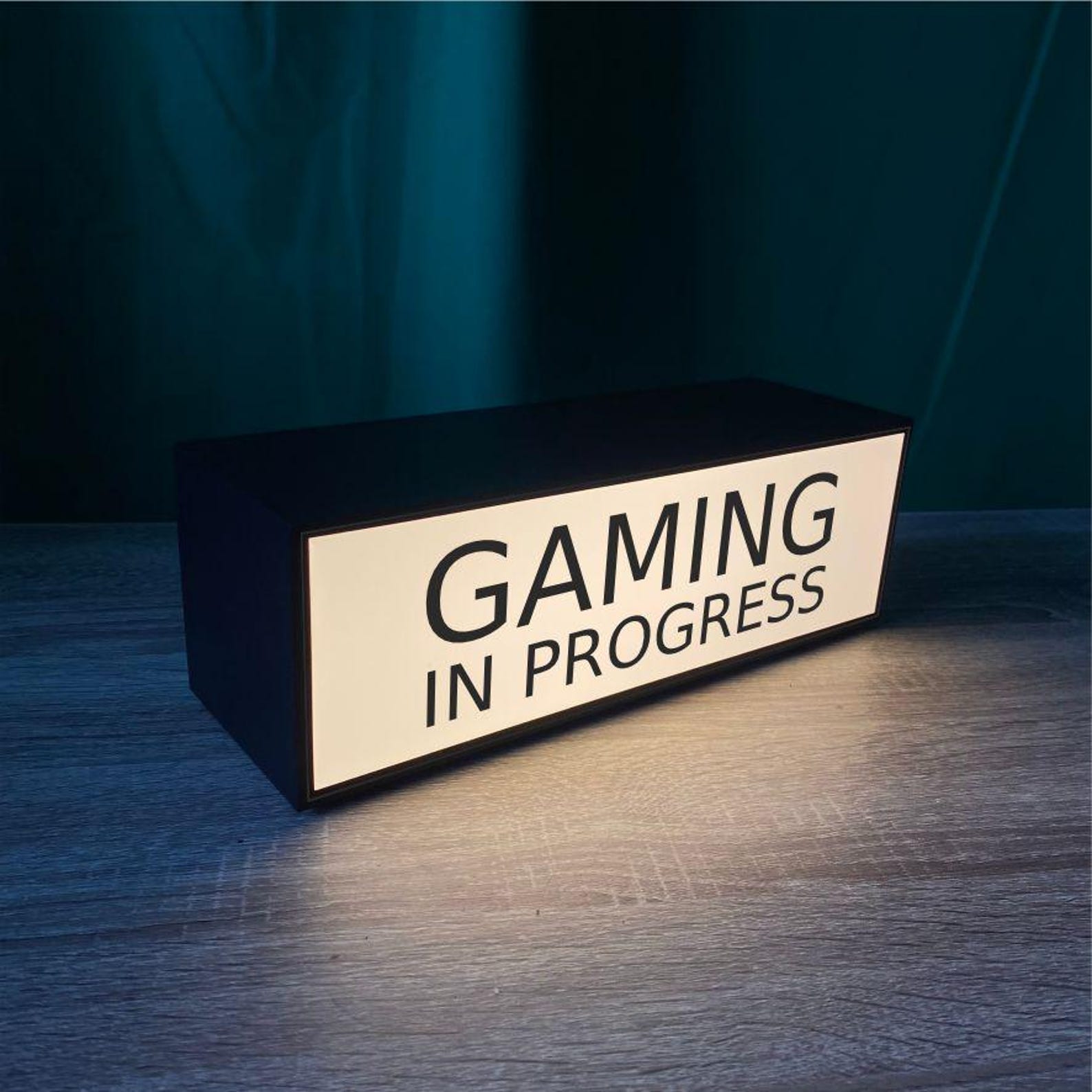 Gaming in Progress Sign | Table and Wall Light Box | Gamer Room Decor ...