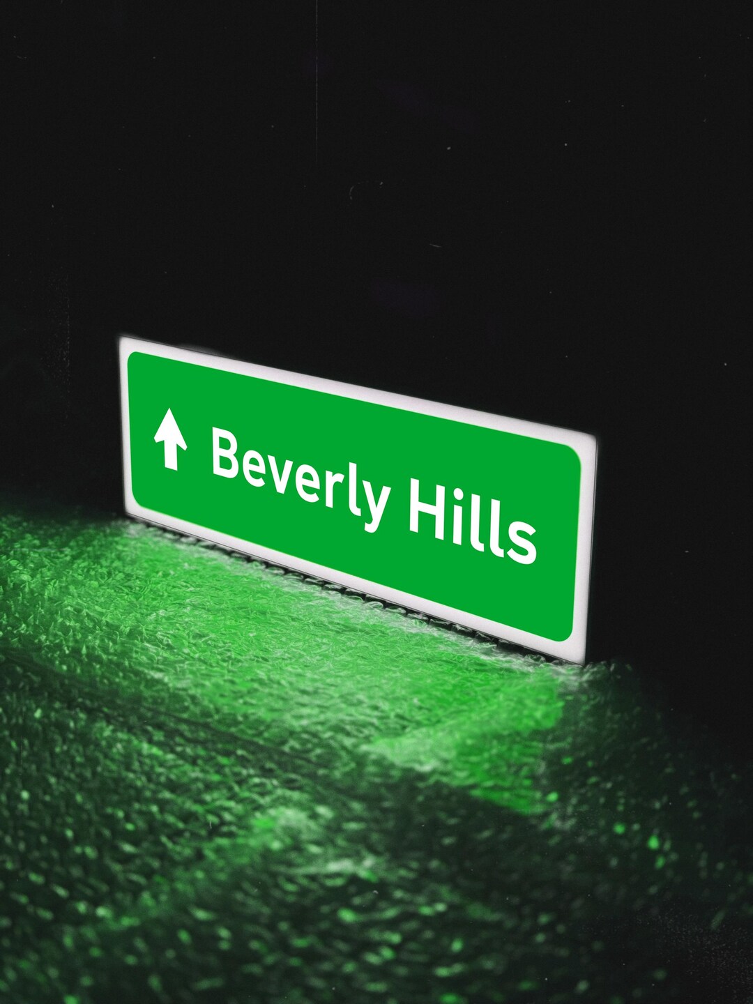 Beverly Hills Sign | Custom City Road Sign |sign for Gift | Table and Wall Light Box USB Powered ...