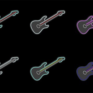 Guitar LED Neon Sign Music Wall Decor for Home Customize - Etsy