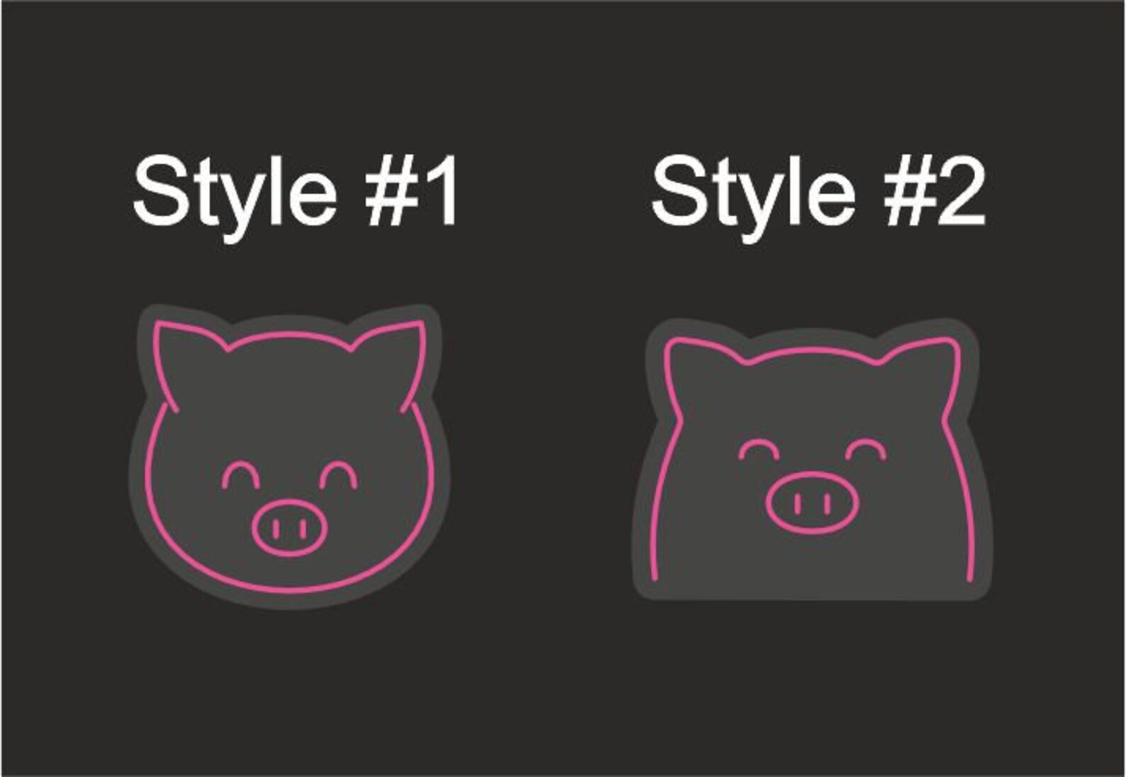 Cute Baby Pig LED Neon Sign Nursery Decor Restaurant Sign - Etsy