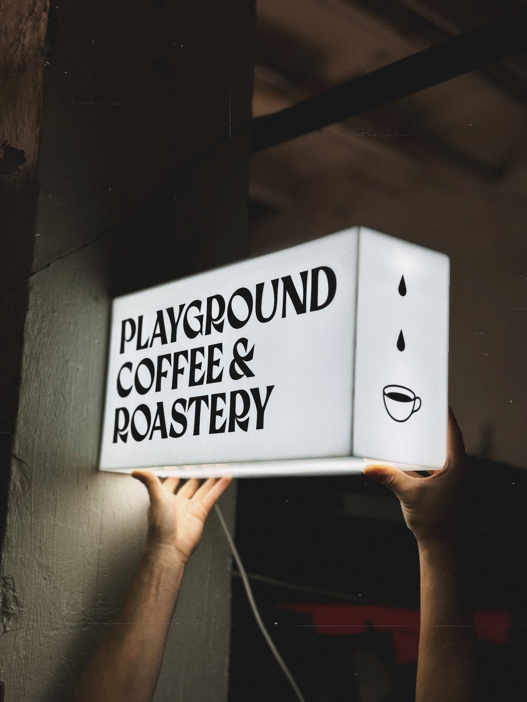 Rectangle Street Light Box | Outdoor Hanging Signage | Company Name ...
