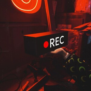 Rec LED Light Box | Streamer Room Sign | Table and Wall Light Box ...