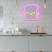 Cute Toast LED Neon Sign | Kawaii Breakfast Gift | Kids Room, Kitchen ...