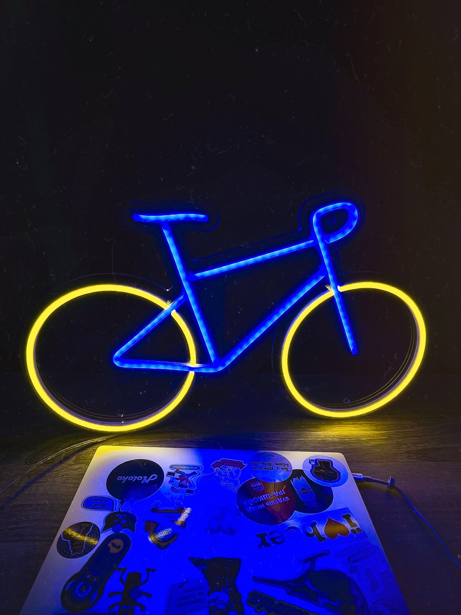 Bike LED Neon Sign Bicycle Kids Wall Decor Gift for Boy or - Etsy