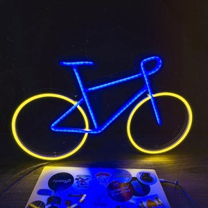 Bike LED Neon Sign Bicycle Kids Wall Decor Gift for Boy or Girl Choose ...