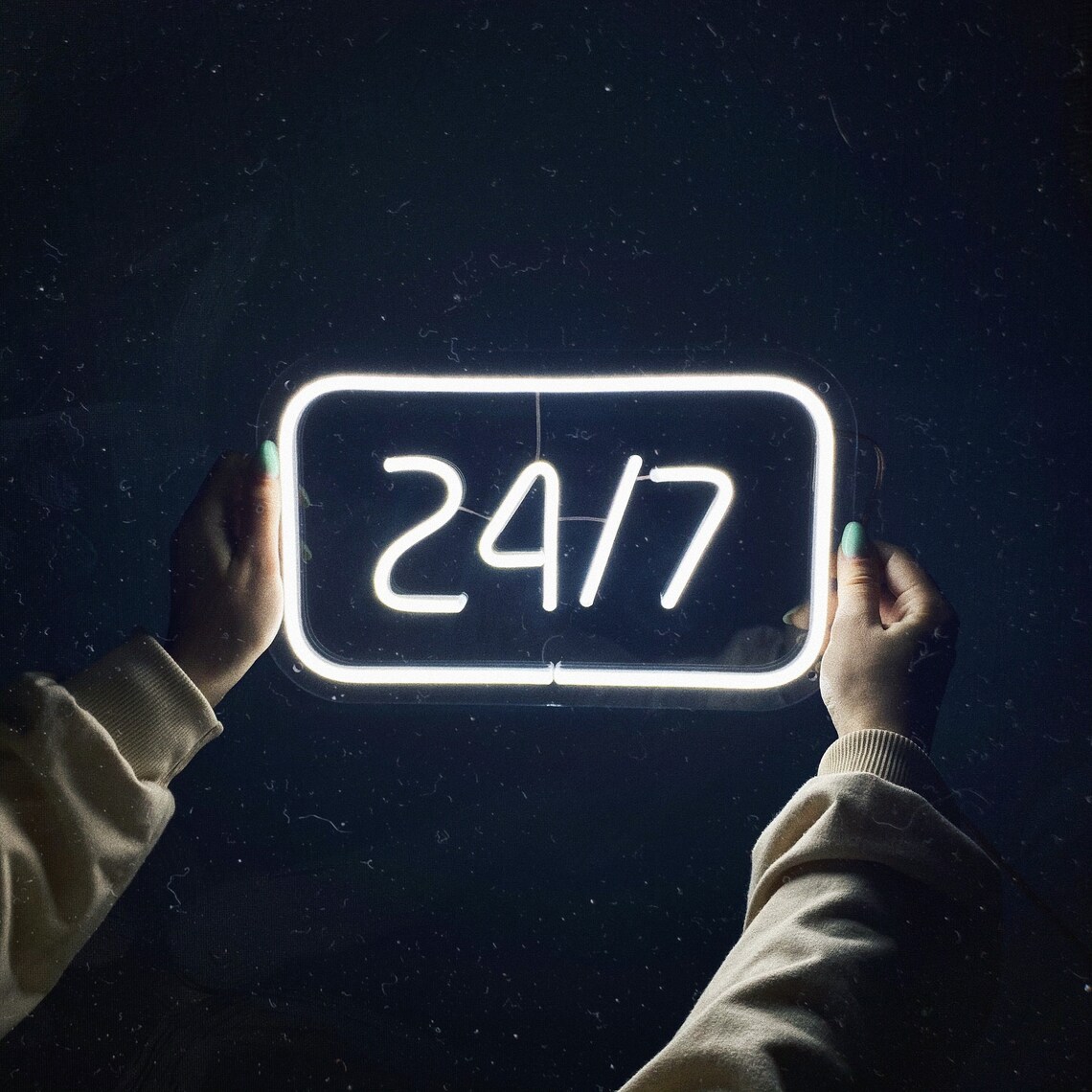 24/7 LED Neon Sign Navigation Sign Direction Light for - Etsy