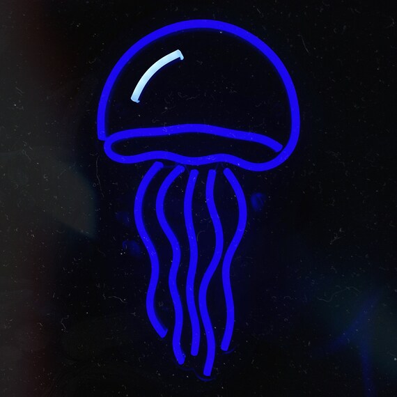 Jellyfish LED Neon Sign Water Life Night Lights Choose | Etsy