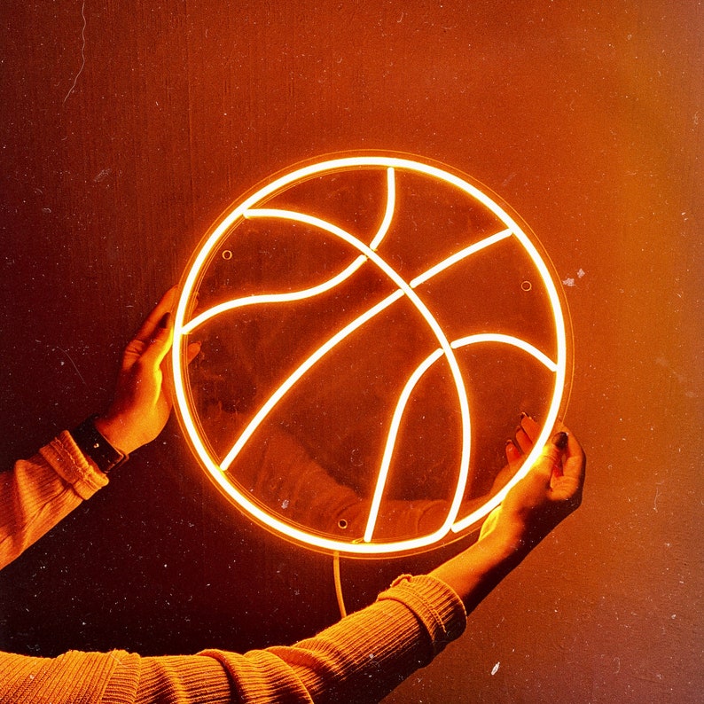 Basketball LED Neon Sign Choose Your Color and Control Your - Etsy