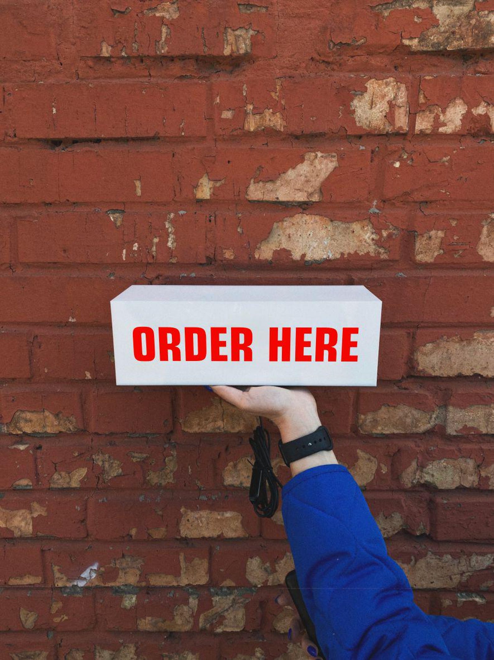 Order Here & Collect Here LED Light Box Set | Takeaway Sign | Cafe ...