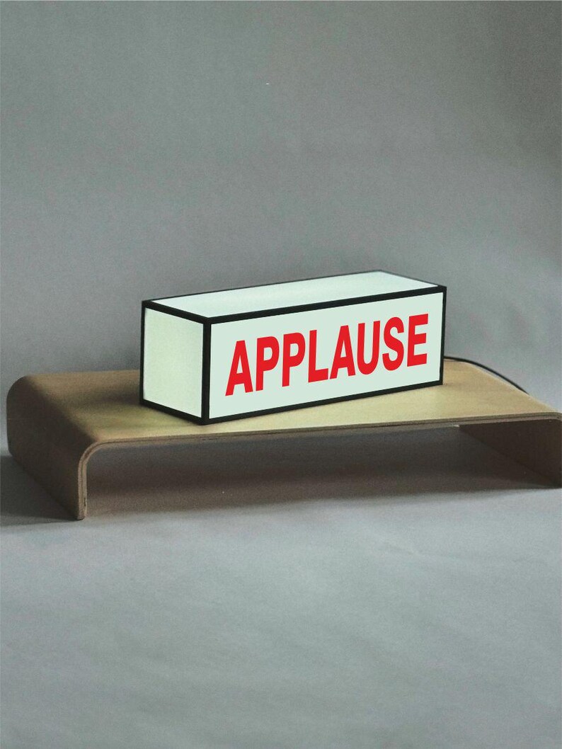 Applause Sign | Table and Wall Light Box | Laugh Sign | Illuminated Boo ...