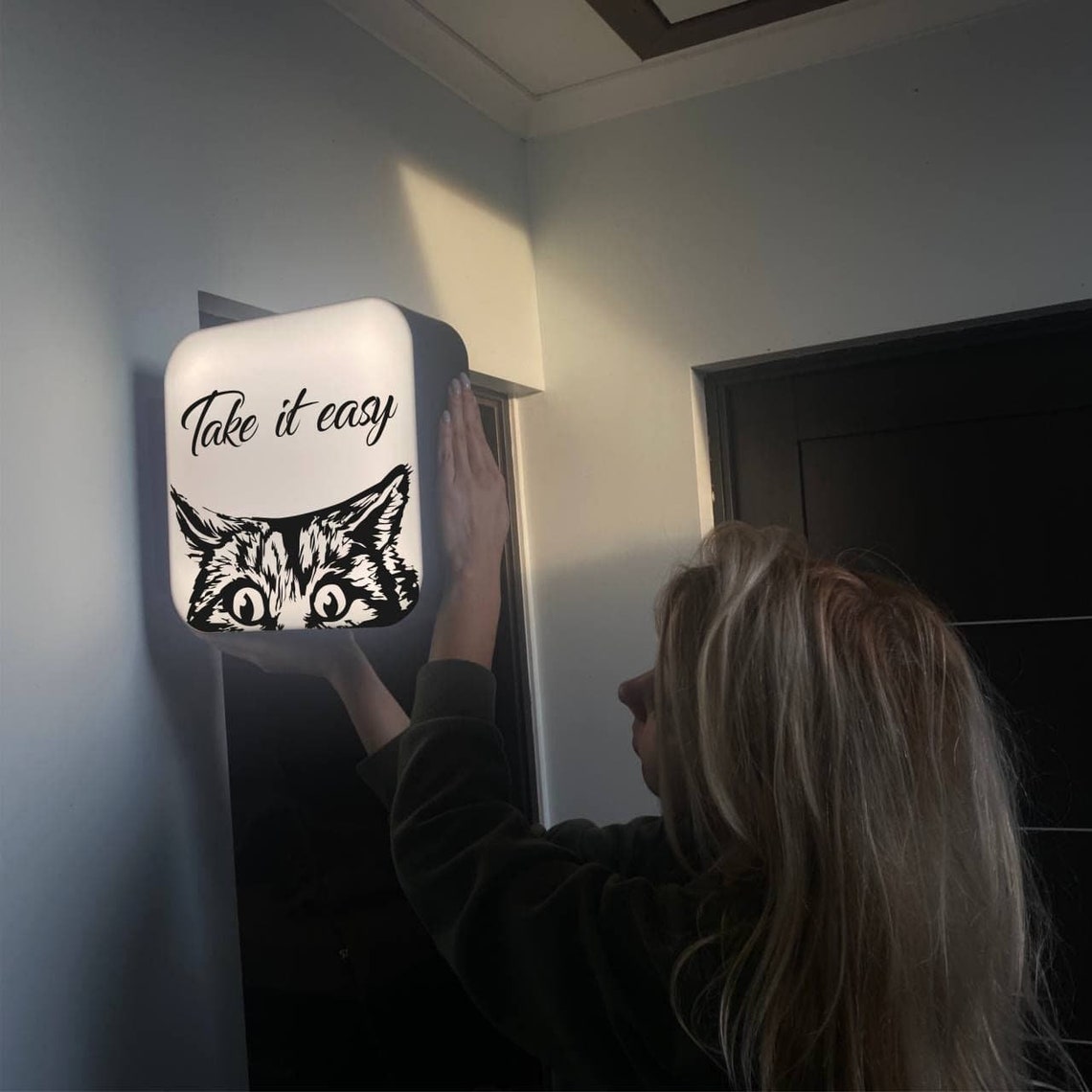 Double Sided Projecting Light Box Indoor or Outdoor Hanging | Etsy