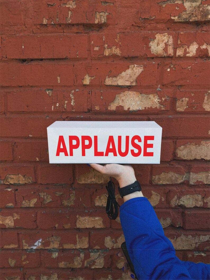 Applause Sign | Table and Wall Light Box | Laugh Sign | Illuminated Boo ...