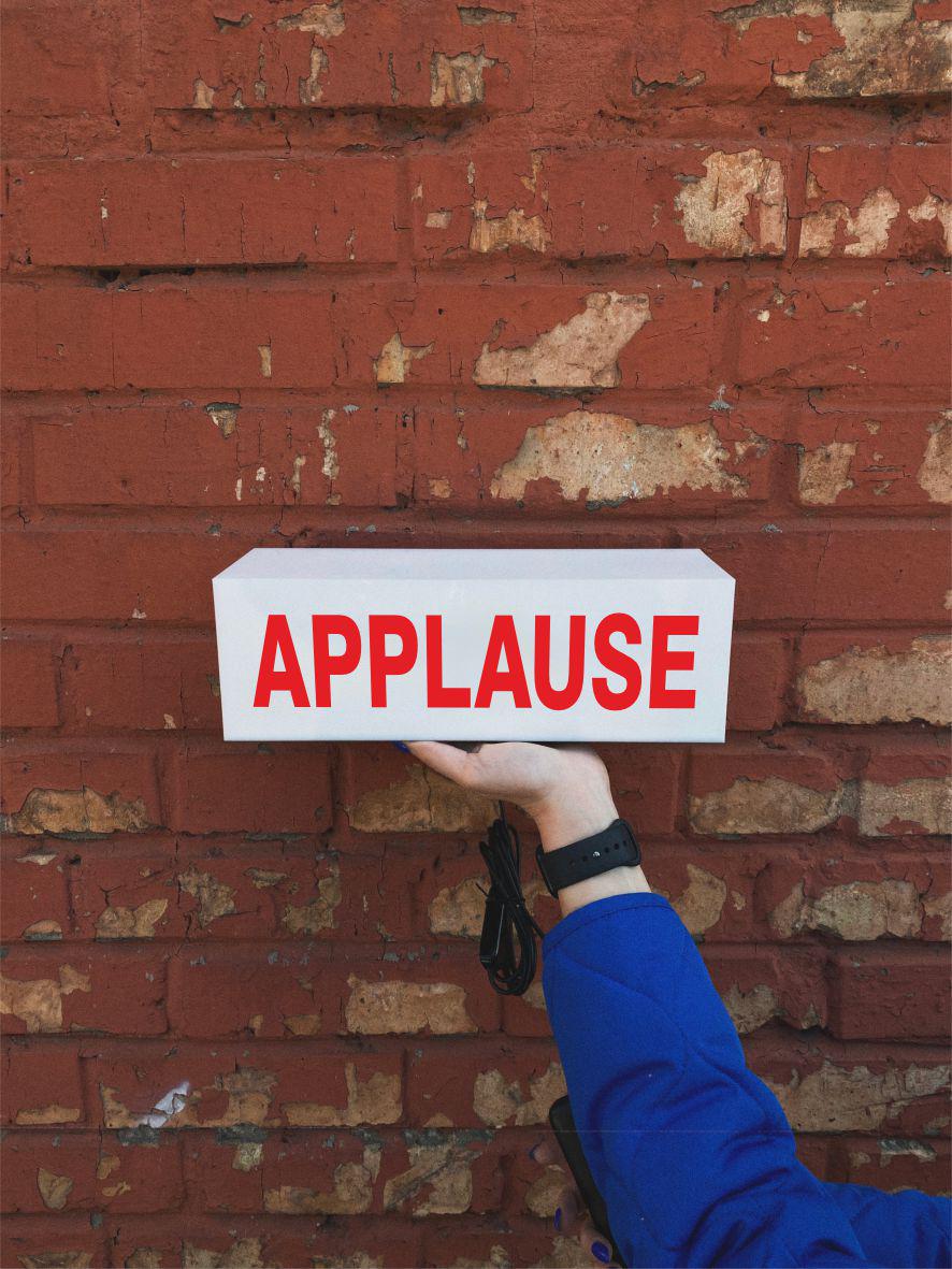 Applause Sign | Table and Wall Light Box | Laugh Sign | Illuminated Boo ...