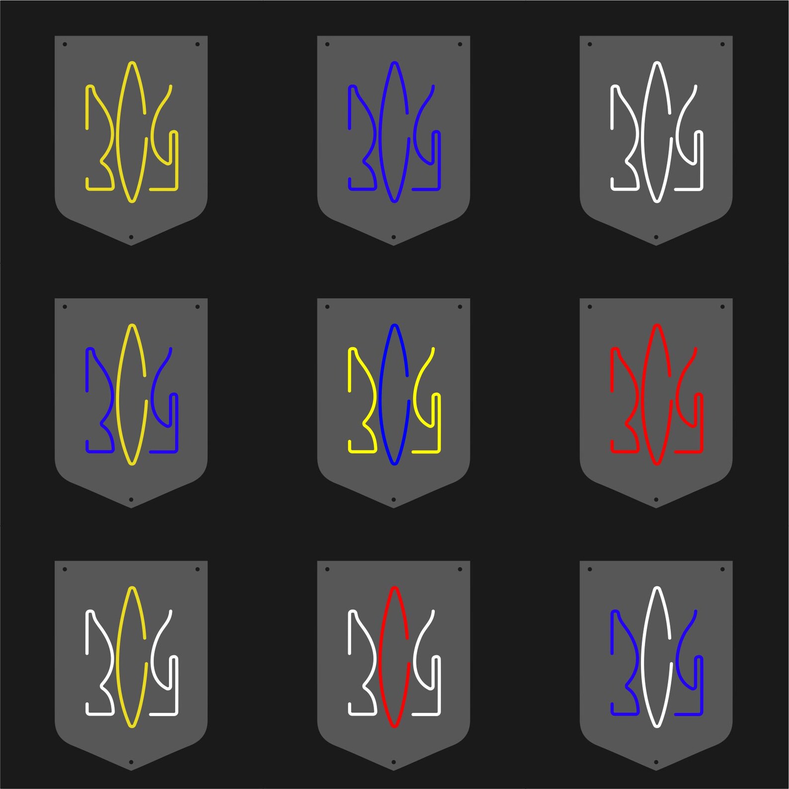 Ukrainian Trident Art ЗСУ LED Neon Sign Coat of - Etsy