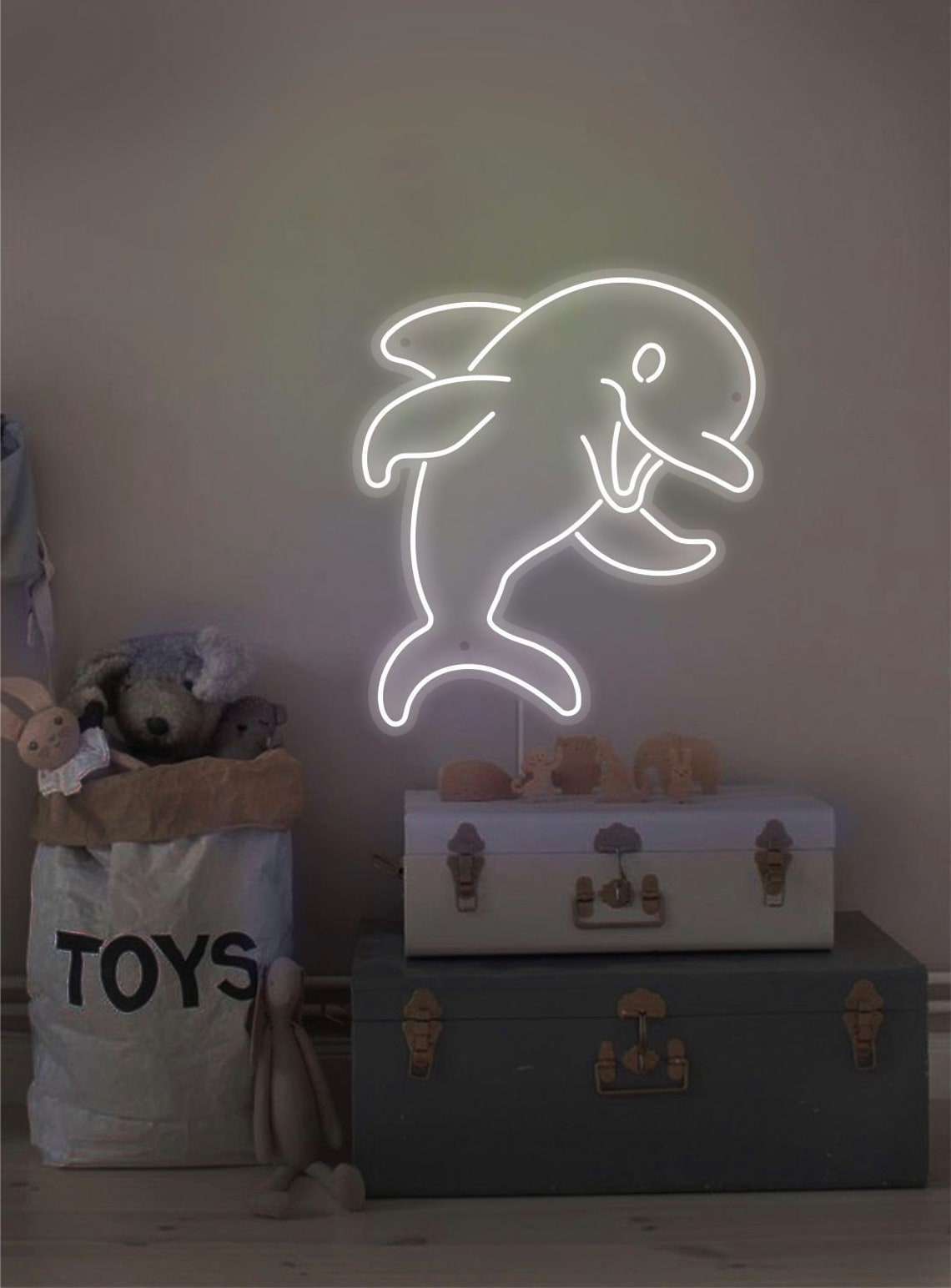 Dolphin LED Neon Sign | Nautical Sign | Dolphin Gift - Choose Your ...