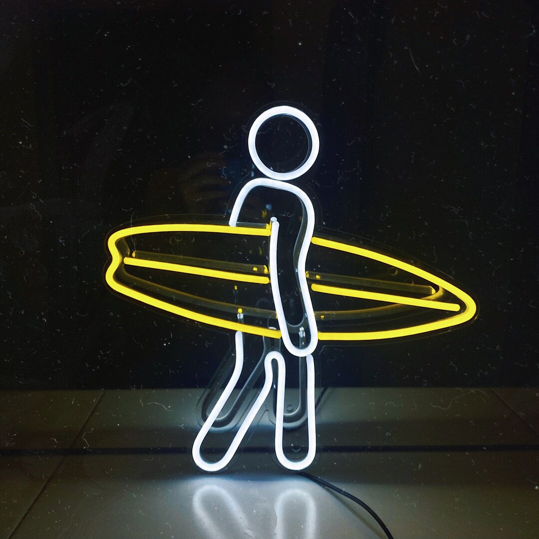 Surfer LED Neon Sign Gift for Surfer Ocean Lover Choose - Etsy