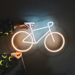 Bike LED Neon Sign | Bicycle Kids Wall Decor | Gift for Boy or Girl ...