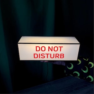 Do Not Disturb Sign | Table and Wall Light Box | Recording Studio Art ...