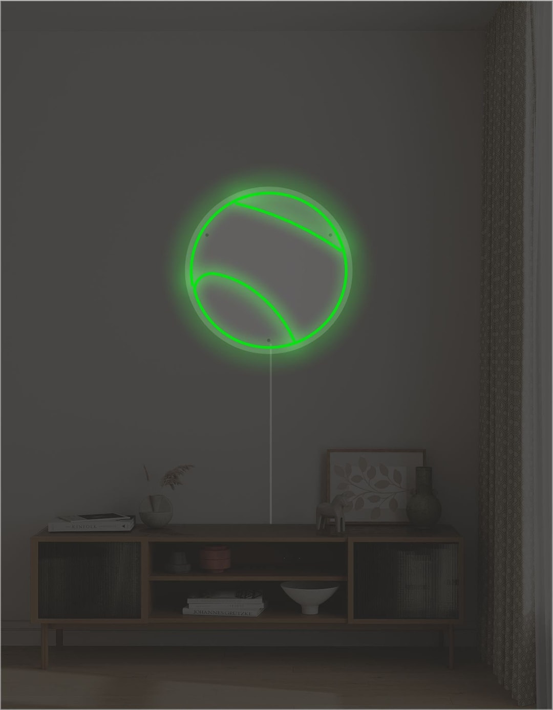 Tennis Ball LED Neon Sign - Sport Wall Art for Tennis Players | Unique ...
