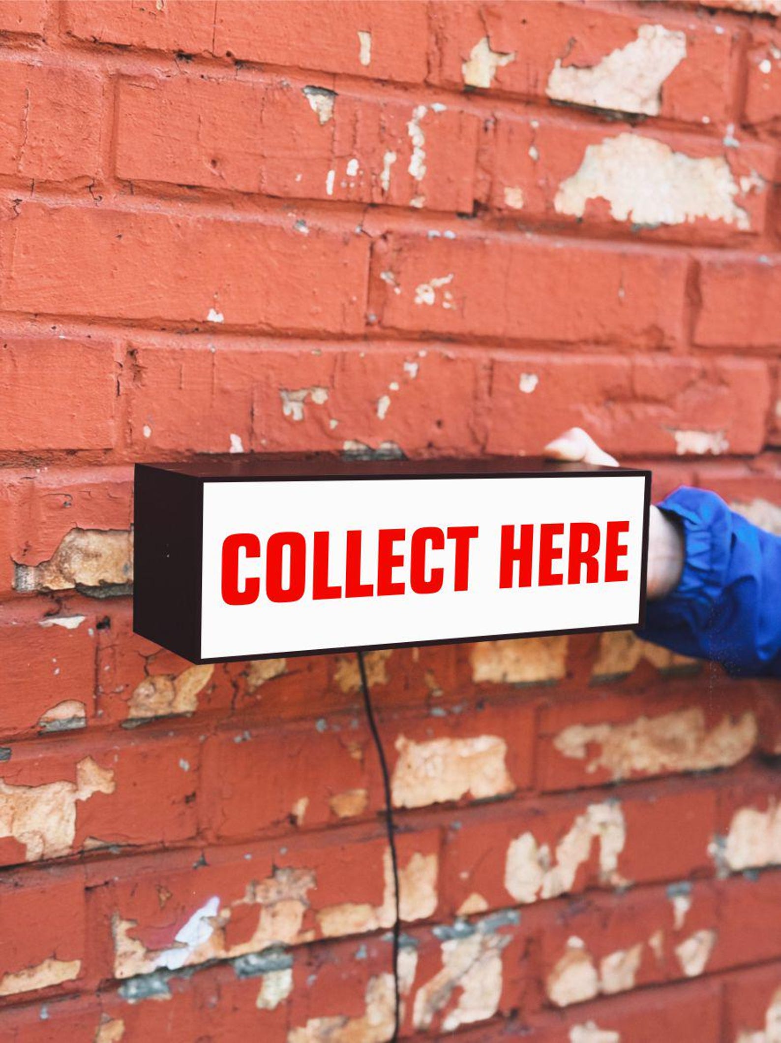 Order Here & Collect Here LED Light Box Set | Takeaway Sign | Cafe ...