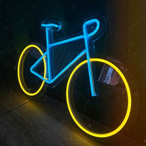 Bike LED Neon Sign | Bicycle Kids Wall Decor | Gift for Boy or Girl ...